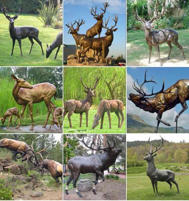 Famous Life size outdoor animal sculpture elk statues for sale – Custom ...
